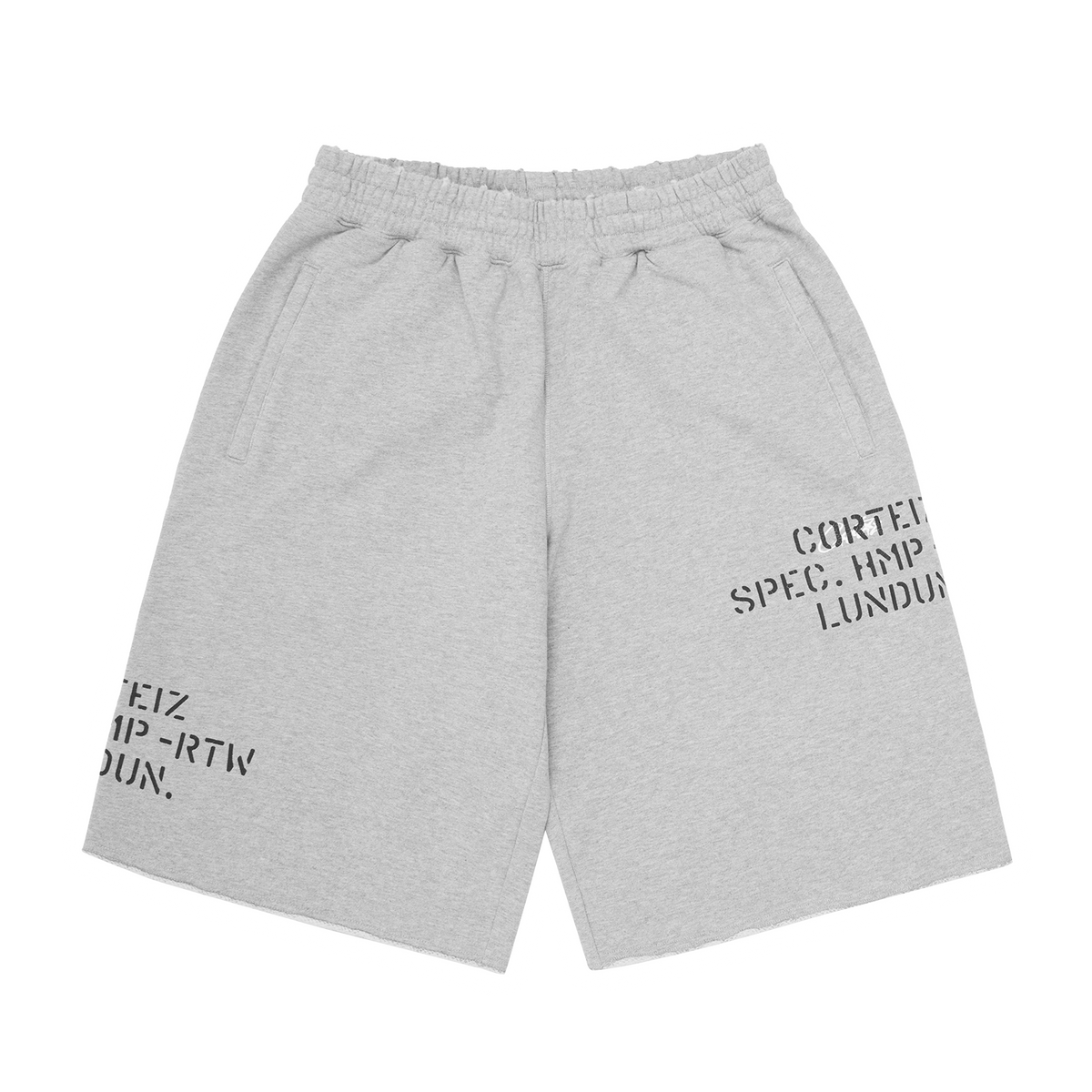HMP STENCIL SWEATSHORT [HEATHER GREY] – CRTZRTW