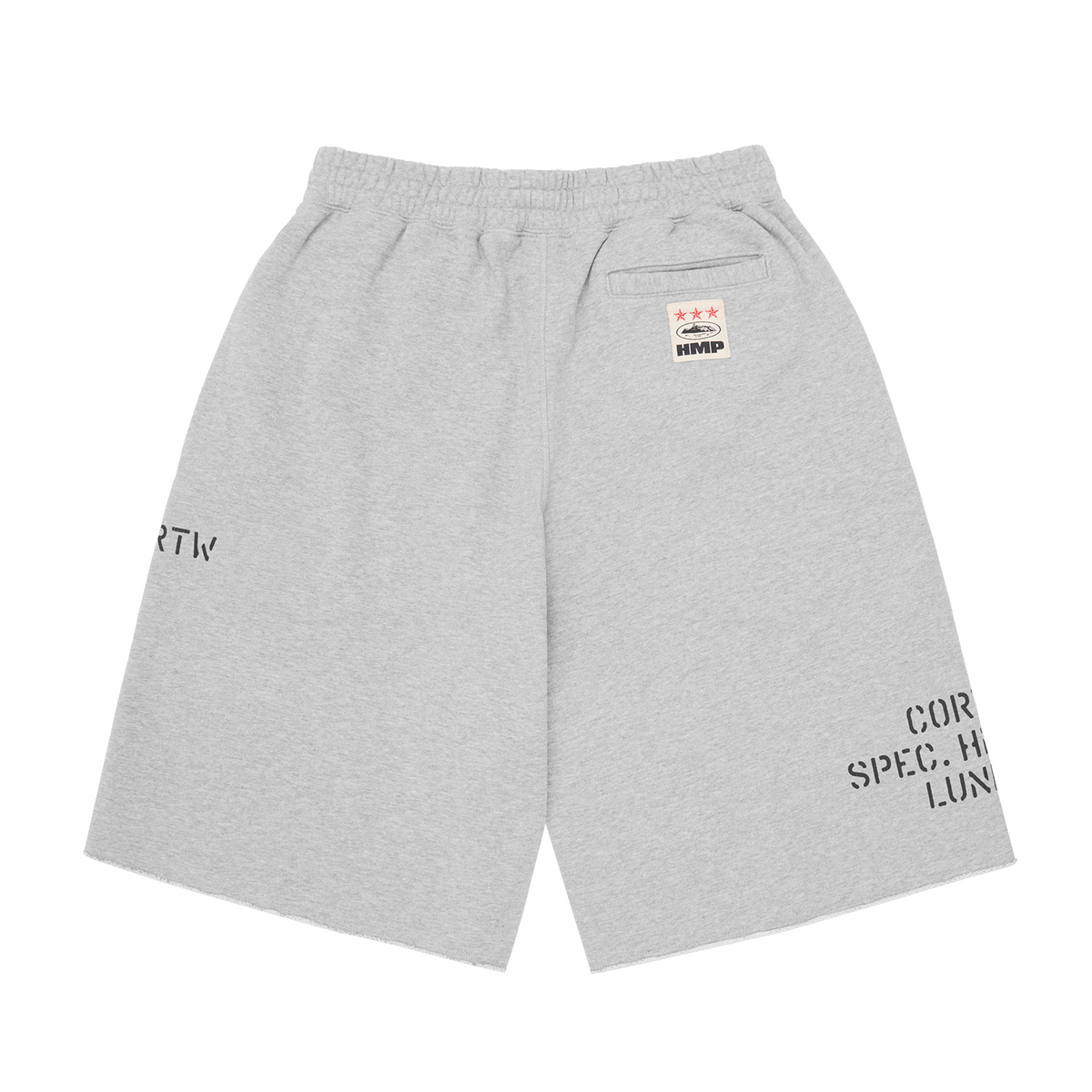 HMP STENCIL SWEATSHORT [HEATHER GREY] – CRTZRTW