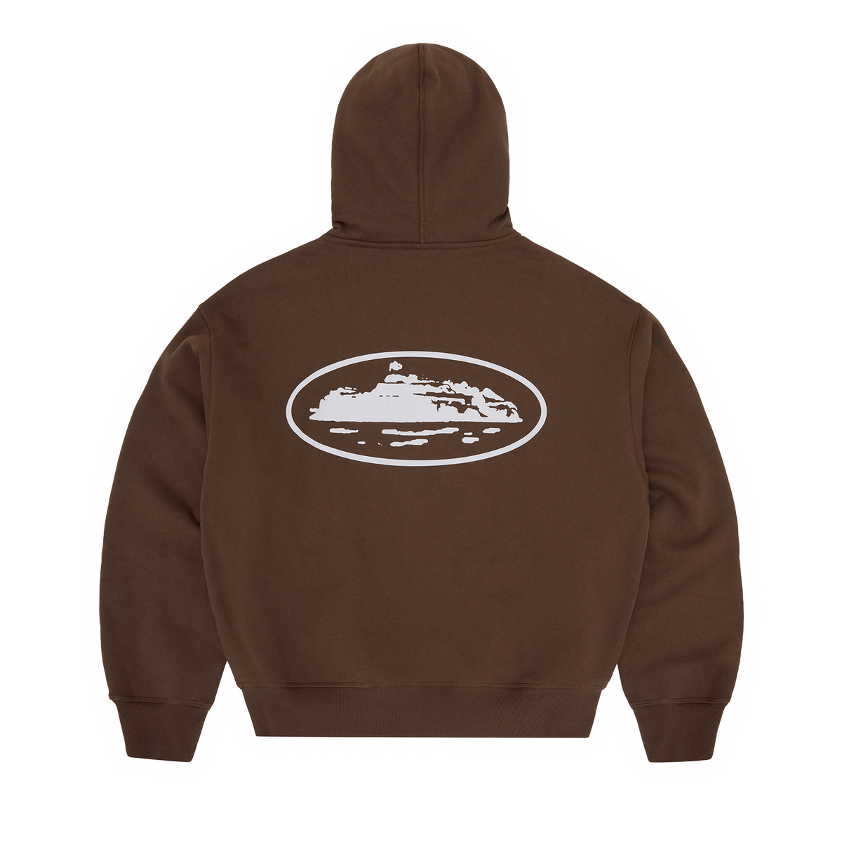 ISLAND PUFF PRINT ZIP HOODIE [BROWN] – CRTZRTW